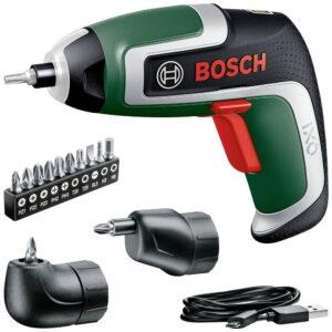 bosch home and garden compact cordless screwdriver, ixo set premium