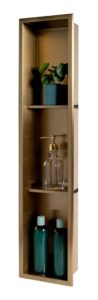 alfi brand abnp0836-bg shower niche, brushed gold 36 x 8 x 4