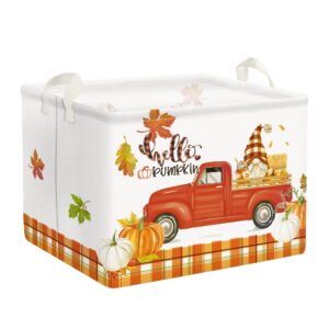 clastyle pumpkin gift fall basket empty foldable clothes toy bin thanksgiving storage basket large gnome truck book shelf basket rectangular orange bull plaid harvest basket