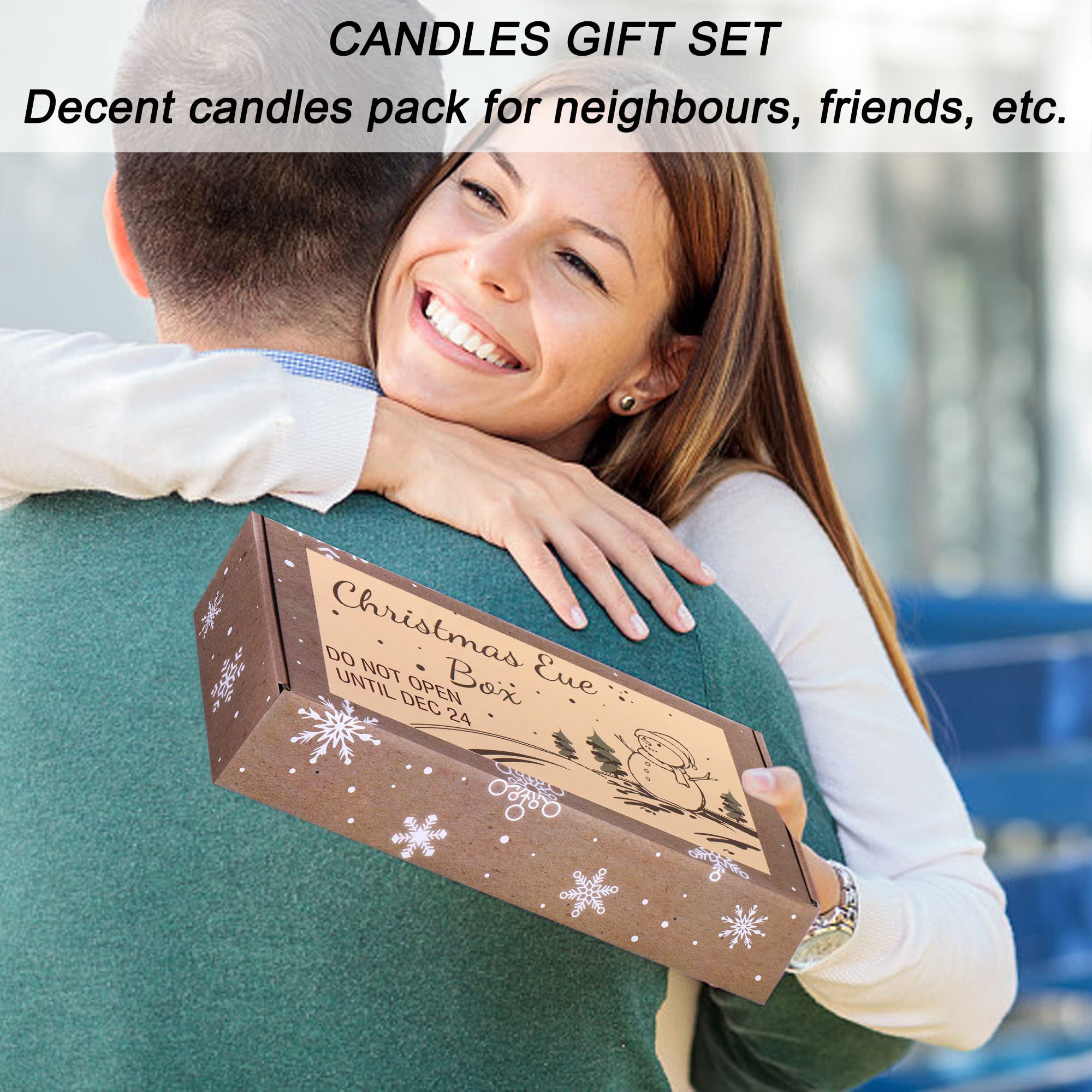 Christmas Scented Candles Gift Set, Bulk Christmas Gifts Small Candles 8 Pack, Christmas Gifts for Coworkers Women Mom, 2.5oz Portable Candle Set for Birthday Thanksgiving Christmas Decorations