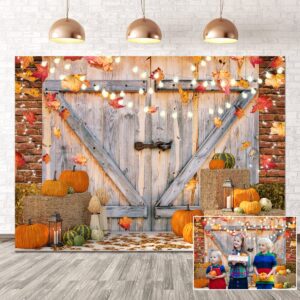 dhxxsc 7x5ft fall thanksgiving autumn backdrop autumn pumpkins to the countryside photography background harvest harvest backdrops hay maple leaves baby shower banner supplies photo booth prop dh-222