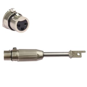 1x 3 xlr connector saw adapter attachments reciprocating saws machines accessories three plugs interface stainless steel