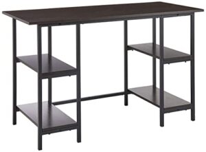 onespace camden 4 shelf computer desk, espresso