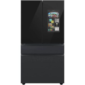 samsung rf23bb89008m 23 cu. ft. bespoke charcoal glass top/matte black steel bottom 4-door counter depth french door sm