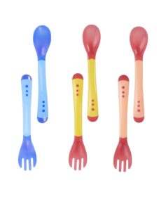 6 pcs baby spoons first stage,temperature color-changing spoons for babies and toddlers baby spoons self feeding 6+ months, toddler utensils for baby led weaning