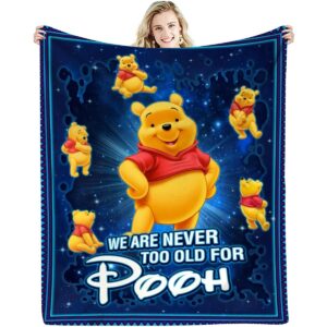 evagmg cute blanket boys girls blankets flannel fleece bear throw best friend super soft cozy warm plush bedding 60''x50'' cartoon#-2