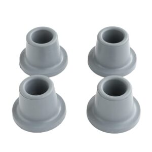 shower chair tips replacement heavy duty 4 pack, gray, 1 1/8’’ rubber tips for shower chair, bath chair, shower stool and tub transfer bench, non slip shower chair leg tips rubber feet