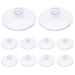 litoexpe 10 pieces clear suction cups without hooks without holes, small professional strength sucker pads for home decoration and organization, 1.2 inch