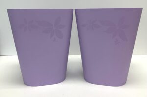 mintra home trash bins (lavender, 12 liter (3 gallon) - 2 pack)