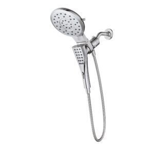 moen verso chrome rain shower head and detachable handshower combination with infiniti dial and magnetix docking system, 60" hose, 220c2