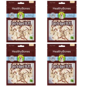 urbanx healthybones beef rawhide free healthy mini chews for chorkie and other small mixed breed dogs great foods for training rewards, 28 count