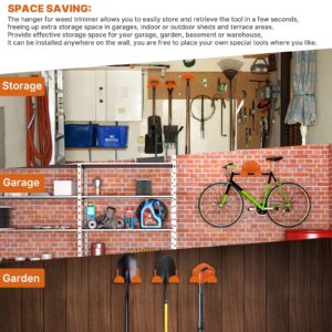 FLEXI RODS Garage Storage Garage Organizer Trimmer Rack Garden Power Tool Hanger for Grass Trimmer, Hedge Trimmer, Garage Wall, Garage Trimmer, Garden Tools, 2 Pack