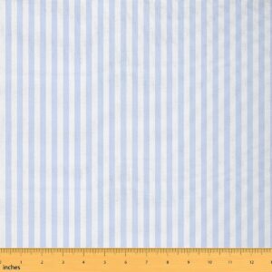 blue white stripes upholstery fabric by the yard,modern simple style striped fabric by the yard sewing supplies,geometry cute fabric for upholstery and home accents,1 yard