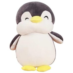 seeneey plushies penguin stuffed animal toys,fat penguin plush doll boy girl girlfriend valentine's day gift cute pillow (grey,9.8in)