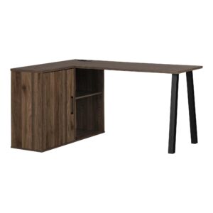 south shore zolten desk, natural walnut