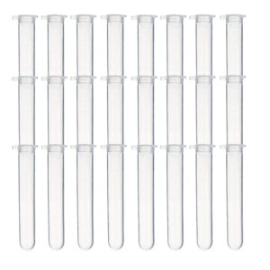 25pcs 10ml microcentrifuge tube with snap cap, clear plastic centrifuge tubes small sample bottle mirco test tubes for sample storage container