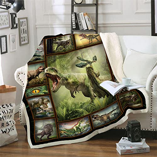 CYREKUD Dinosaur Blanket,Dinosaur Blanket for Boys Girls,Dinosaur Gifts for Adults Throw Blanket,Dinosaur World Blanket,Dino Blanket for Couch Sofa Bedroom Home Dinosaur Decor Christmas 50x60 Inches