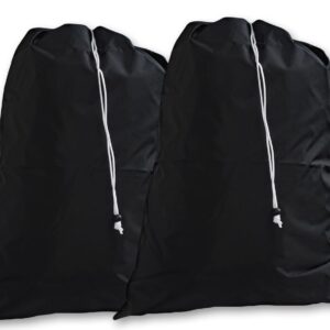 eco2go Extra Large Heavy Duty Laundry Bag, Black, (2 Pack)