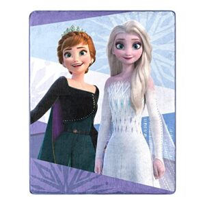 the northwest store disney frozen 2 throw blanket forever silk touch anna elsa, 40'x 50', multicolor, 40 inch x50