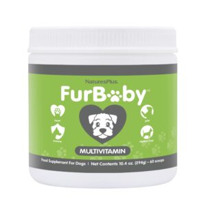 naturesplus furbaby multivitamin for dogs - 10.4 oz - supports joint health, immune function, healthy coat & energy production - non-gmo - 60 servings