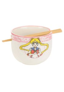 just funky sailor moon noodle bowl with chopsticks standard