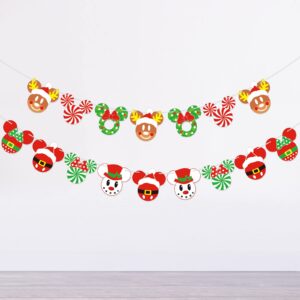 mouse christmas tree decorations candy garland for merry christmas candy cutouts banner decorations for kids birthday party baby shower decorations