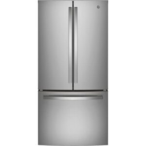 ge 18.6 cu. ft. french door refrigerator in fingerprint resistant stainless steel counter depth energy star