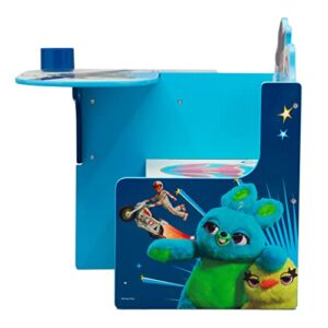 Delta Children Chair Desk with Storage Bin + Design and Store 6 Bin Toy Storage Organizer, Disney/Pixar Toy Story (Bundle)