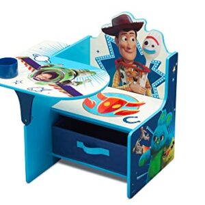 Delta Children Chair Desk with Storage Bin + Design and Store 6 Bin Toy Storage Organizer, Disney/Pixar Toy Story (Bundle)