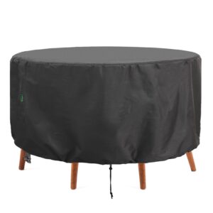 yougfin round patio table cover, 420d patio furniture covers waterproof, outdoor table and chairs cover, 72''d x 28''h …