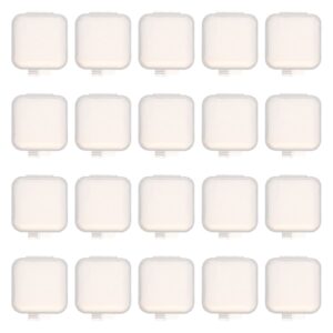 120pcs plastic square empty small case beads storage containers clear mini with hinged lid for earrings rings small items