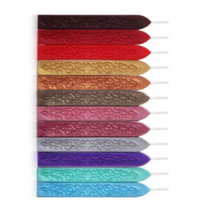 mr. pen- wax seal sticks, 12 pack, assorted colors, sealing wax sticks, wax sticks for stamp seals, wax for stamp seals, wax sealing, stamp wax, envelope sealer wax