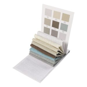 twopages tia series linen polyester blend fabric swatches sample book