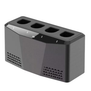 usb charging station four slots for teemi tmsl-53cr tmsl-59cr barcode scanner battery with external ac adapter