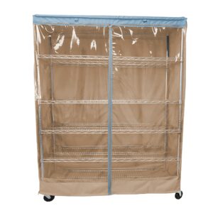 formosa covers | durable & stylish metal wire shelving cover for garages, kitchens, offices and more (36" w x 24" d x 72" h)