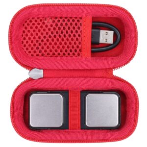 khanka hard case replacement for alivecor kardia mobile ecg/kardiamobile 6l ekg (red)