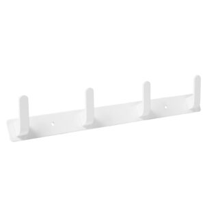 ninegridisland 4 hooks white towel hooks for bathrooms farmhouse white wall mounted hooks for coat rack hooks adhesive bath robe hooks stick on wall hook rack hat key hook for hanging bath towel hook