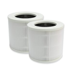 pureburg replacement filter compatible with bionaire bap9921 true hepa 360° air purifier, 2-pack h13 hepa 4-stage filtration activated carbon 2-in-1