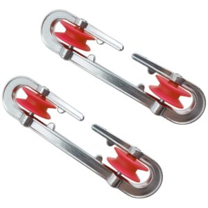 aluminum clothesline spreader,pulley clothesline accessories for heavy loads and long clothesline,clothesline tool clothesline separator spreader (2 pack)