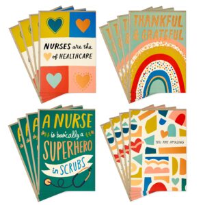 hallmark thank you cards assortment, nurses are superheros (16 thank you notes with envelopes) for nurses day, caregivers, rn, lpn, travel nurse, healthcare workers