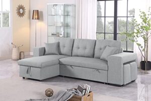 devion furniture sue sofabed, light gray