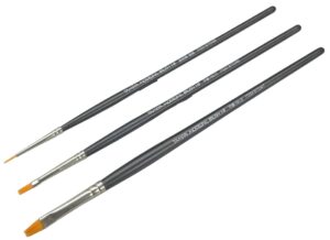 tamiya 300087067 - brush set, high finish standard