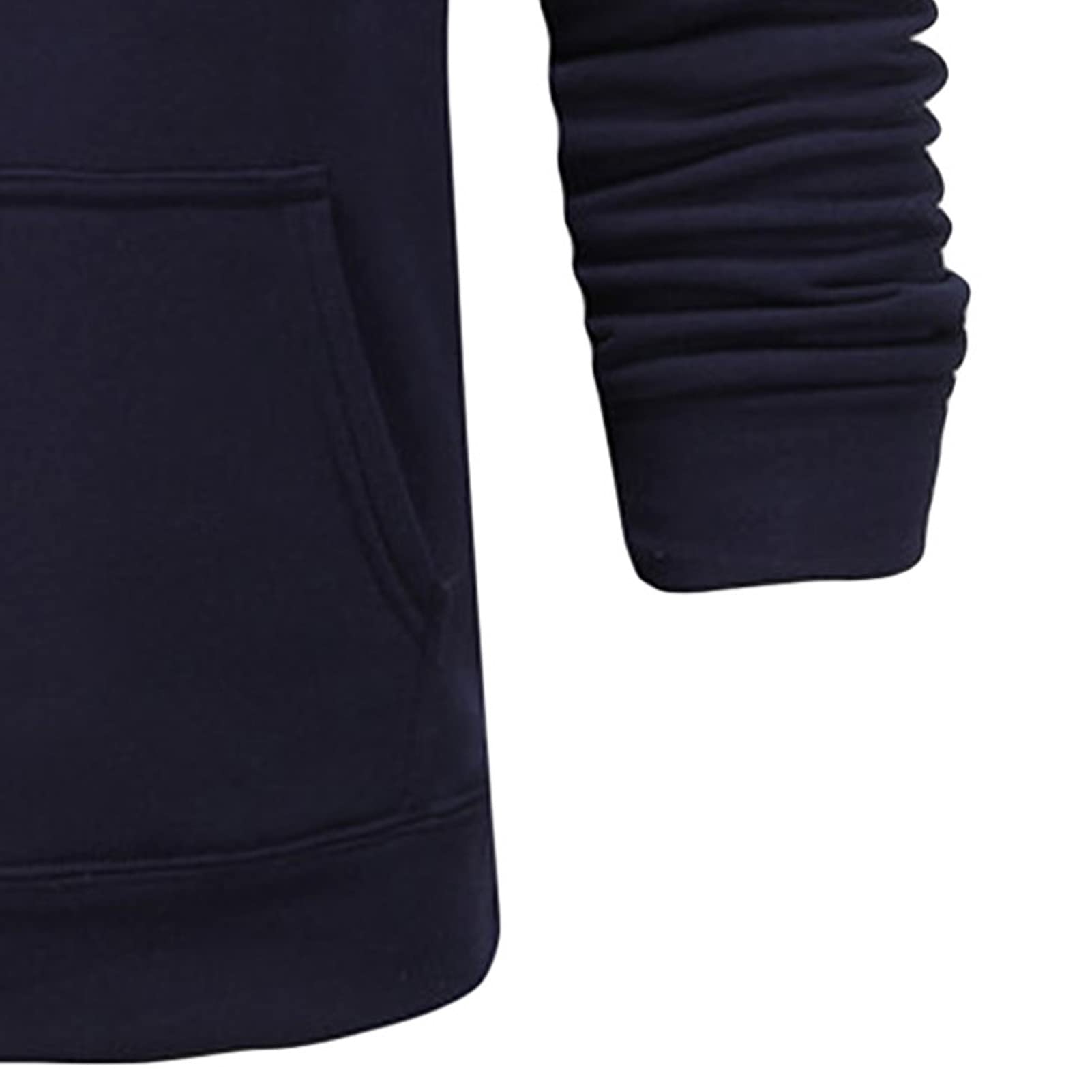 Maiyifu-GJ Pullover Hoodies for Men Classic Casual Solid Loose Fit Long Sleeve Hoodie Basic Lightweight Hooded Sweatshirt (Dark Blue,3X-Large)