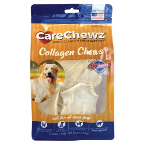 pet factory carechewz collagen slices dog chew treats - natural flavor, 8 oz