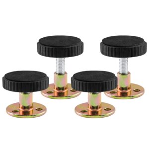 litoexpe 4 pcs adjustable threaded bed frame anti-shake tool, headboard stoppers bedside anti shake tool for beds, cabinets, sofa (30-42mm/ 1.18"-1.65")