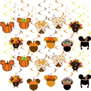 thanksgiving mouse hanging swirls for mouse fall thanksgiving party birthday party decorations