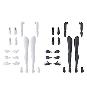 bandai hobby - 30 minute sisters - #12 option body parts arm parts & leg parts [white/black], bandai spirits 30 ms model kit