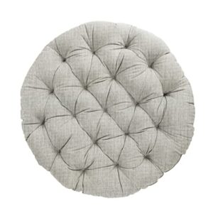 sorra home papasan cushion, 44" x 44" x 4", canvas granite