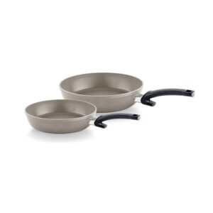 fissler ceratal comfort frying pan set / 2-piece aluminium pan, ceramic-coated (24 + 28 cm) ceramic frying pan non-stick - induction [exclusive on amazon]