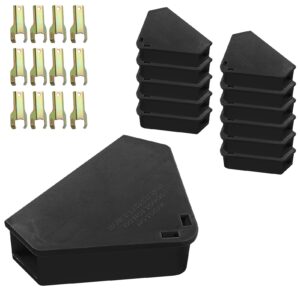 anblak mouse station with keys black 12 pack, key required mouse stations, mice stations, keeps children and pets safe indoor & outdoor